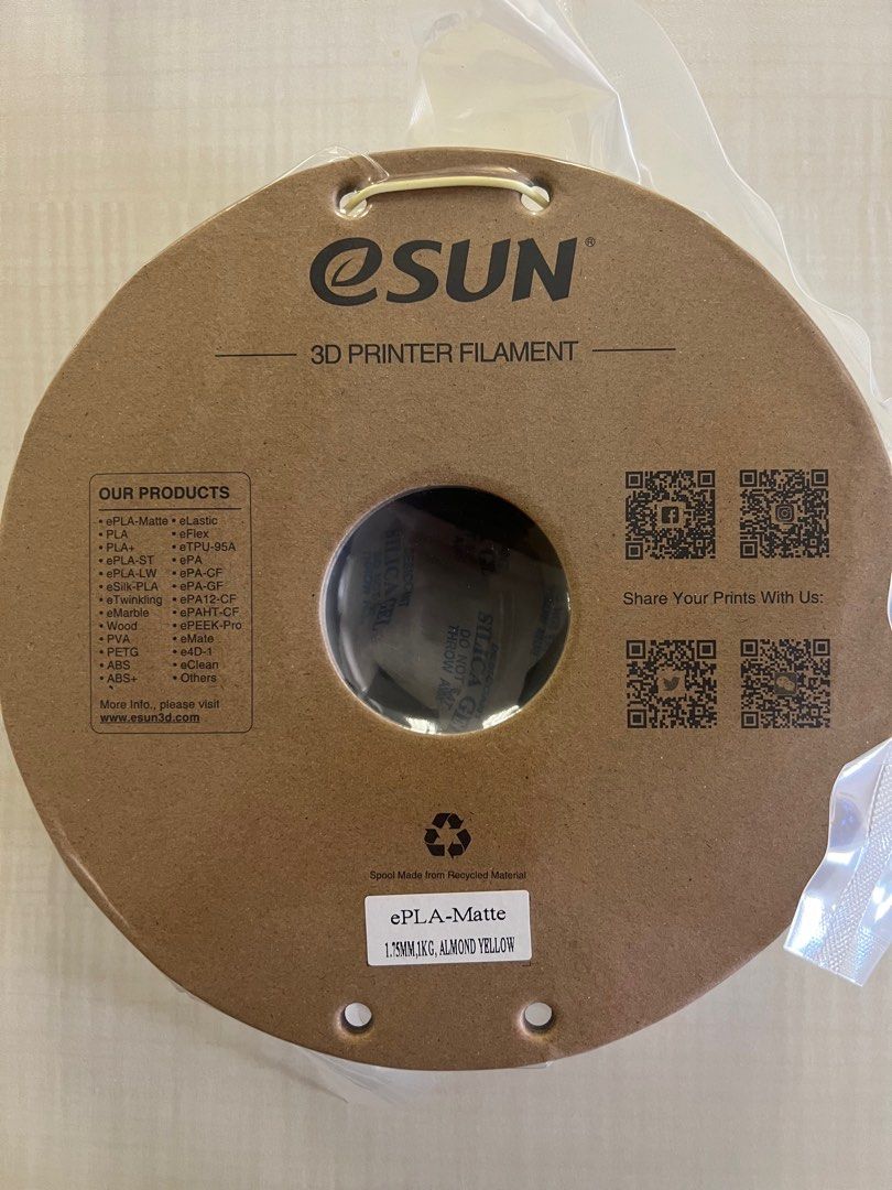 PLA - ESun Matte (4 1/2 rolls) (3D Printing), 電腦＆科技, 打印機及影印機 - Carousell