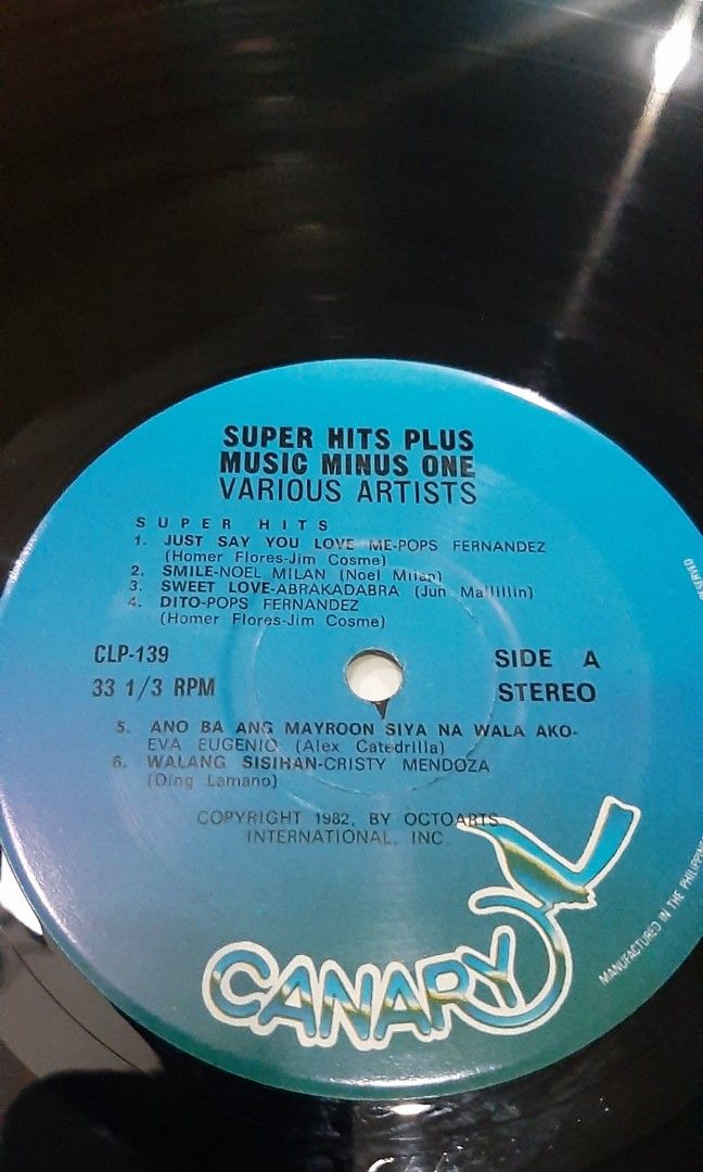 Plaka/ vinyl.record SUPER HITS minus one, Hobbies & Toys, Music & Media ...