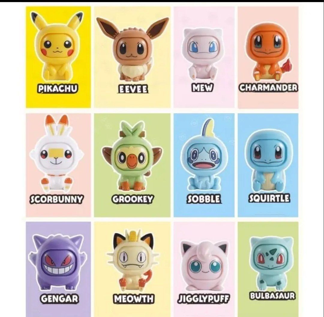 Pokemon blindbox mew, charmander and espeon, Hobbies & Toys ...