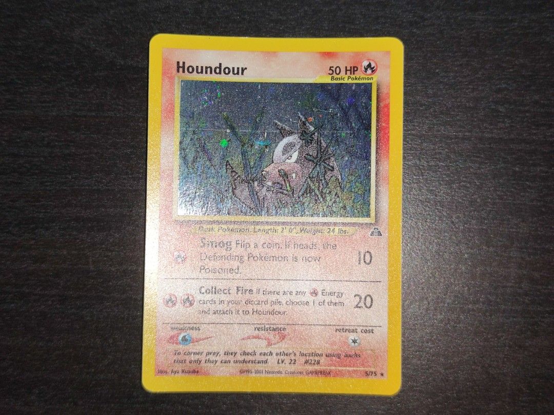 Pokemon Houndour 5/75 Neo Discovery Holo Rare, Hobbies & Toys, Toys ...