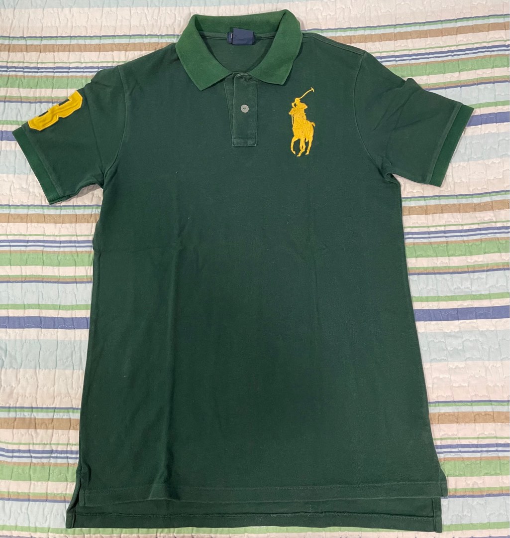 Polo Ralph Lauren Polo Shirt Green, Men's Fashion, Tops & Sets, Tshirts & Polo Shirts on Carousell