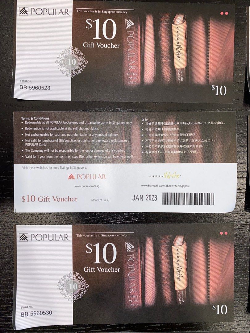 Popular Vouchers, Tickets & Vouchers, Vouchers on Carousell