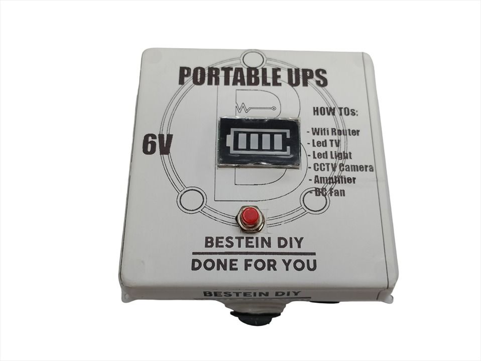 PORTABLE UPS BATTERY PACK 3S 2P, BEST FOR WIFI ROUTER, MODEM, LED LIGHT ...