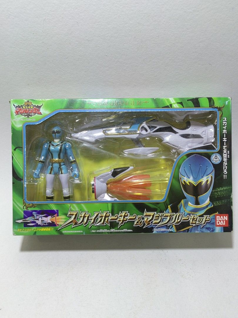 Power rangers Magiranger Mystic force Blue and Pink Figure with Racer ...