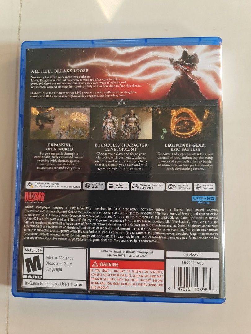 PS5 Diablo 4, Video Gaming, Video Games, PlayStation on Carousell
