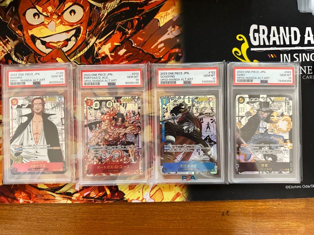 PSA 10 one piece 01-04 manga set, Hobbies & Toys, Toys & Games on Carousell