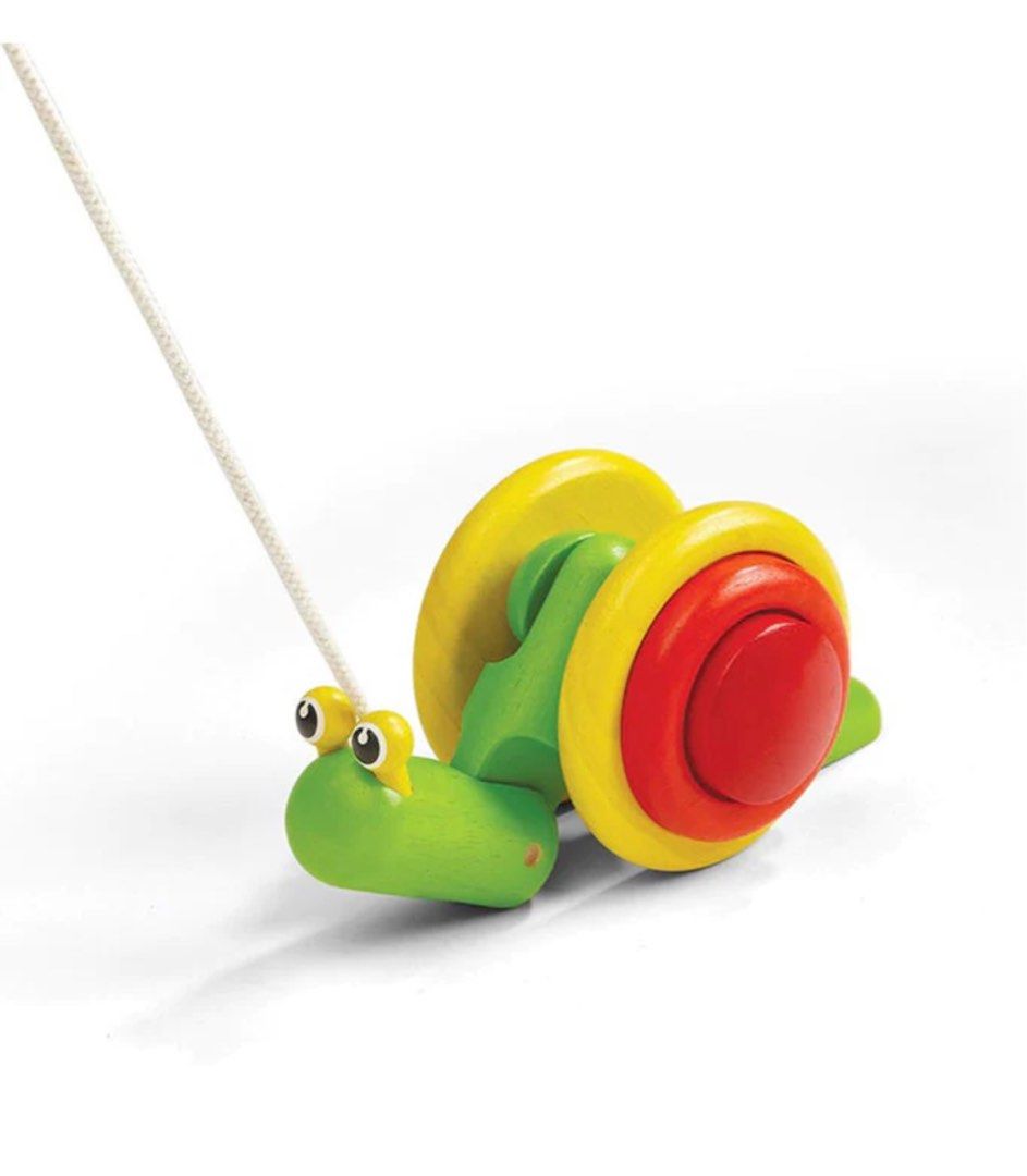 Pull-Along Snail plan toys 12m+, Babies & Kids, Infant Playtime on ...