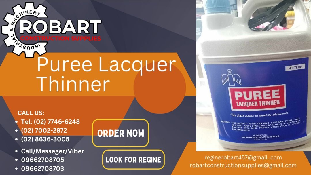 Puree Lacquer Thinner, Commercial & Industrial, Construction Tools ...