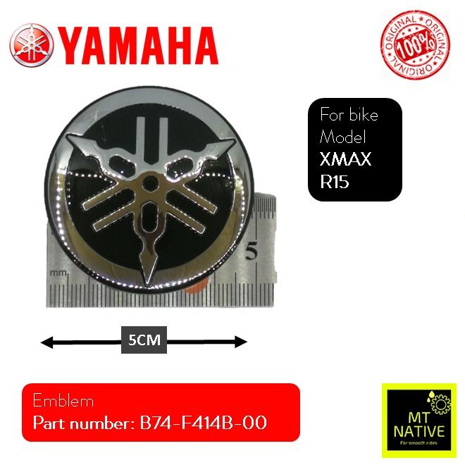Yamaha R15 V3 R155 VVA V3 XMAX Emblem Logo Tank 100% Original Part ...