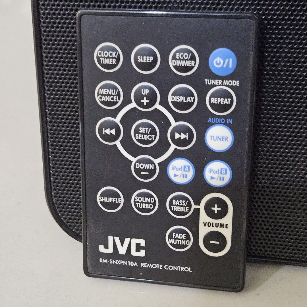 Rare JVC NX-PN10 Compact Component System iPhone Dock Clock/Radio ...