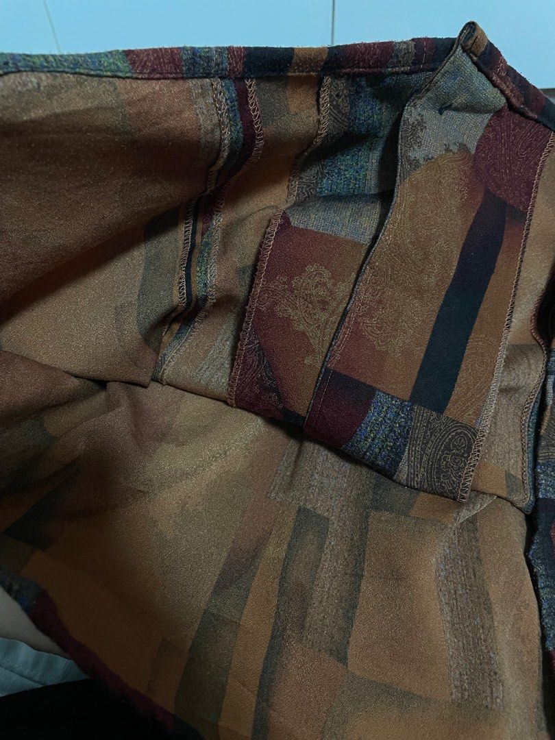 Rare Vintage Print Semi Crop Polo Top, Women's Fashion, Tops, Others ...