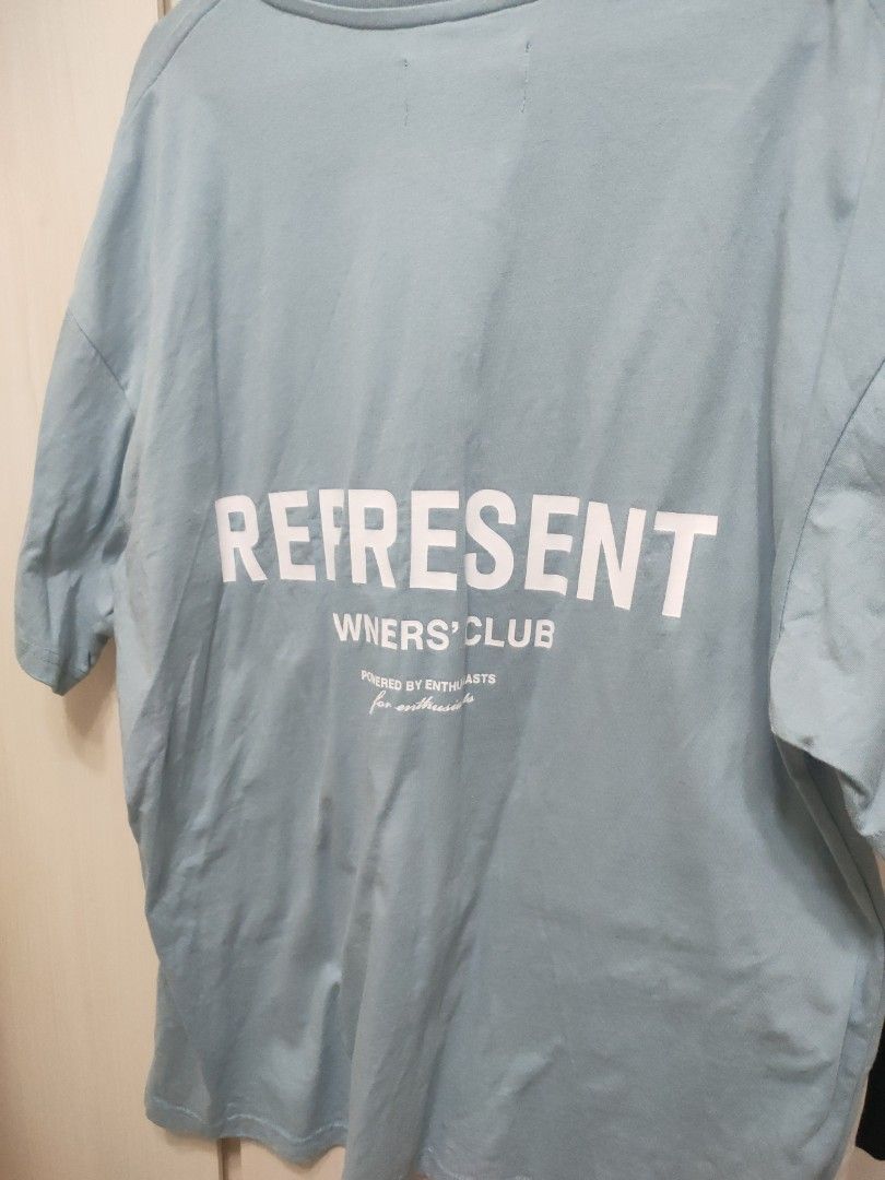 Represent Owner's Club Powder Blue Tee, Men's Fashion, Tops & Sets ...