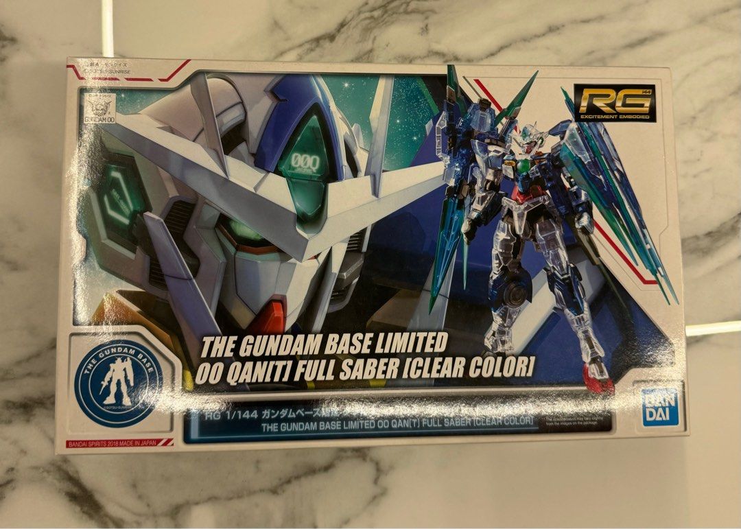 RG 1/144 The Gundam Base Limited 00 Qan[T] Full saber Clear color ...