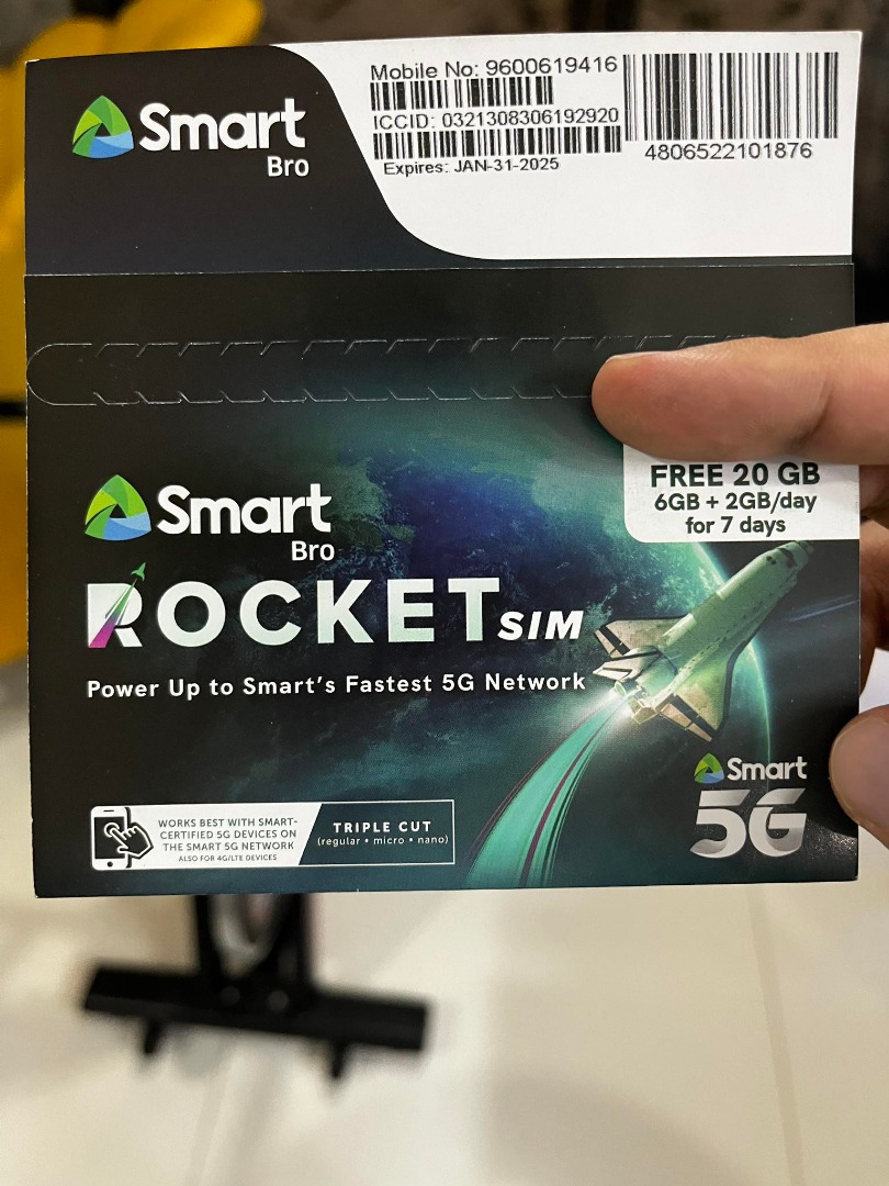 Rocket Sim 5G Fastest Sim Card in the Philippines, Mobile Phones ...