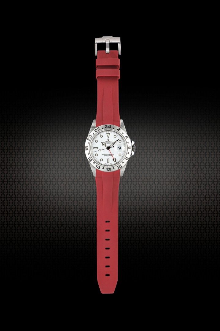 Rolex Explorer II 16570 40mm Vagenari Rubber Strap, Luxury, Watches on ...