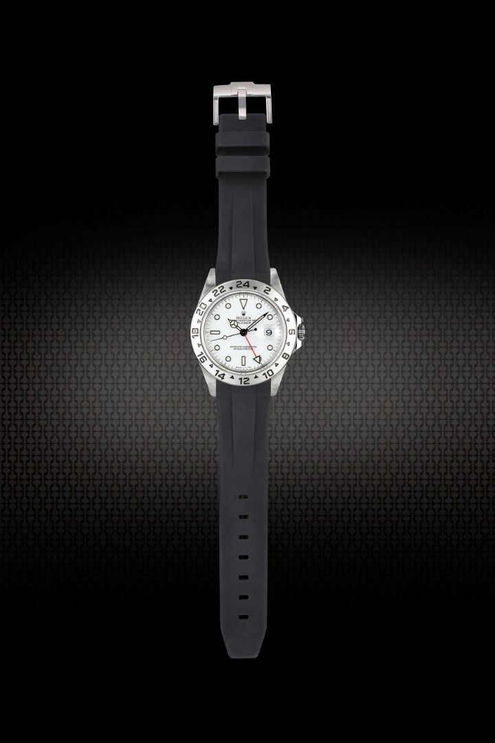 Rolex Explorer II 16570 40mm Vagenari Rubber Strap, Luxury, Watches on ...