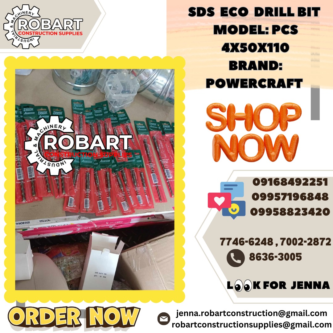 SDS ECO drill bit model: PCS 4X50X110 brand: POWERCRAFT, Commercial ...