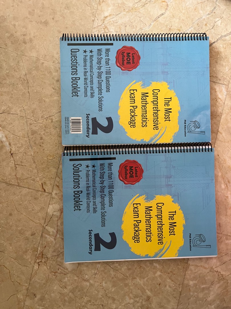 Secondary 2 Math PHD education practice assessment book moe latest ...