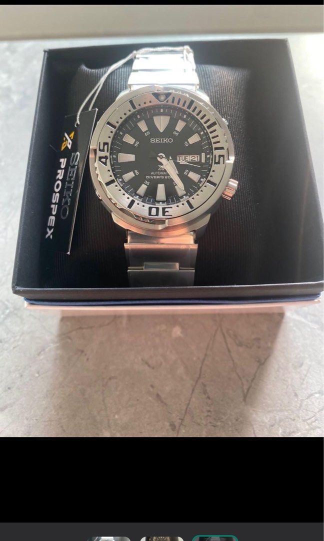 Seiko Prospex Tuna Steel SRPE85K1, Men's Fashion, Watches & Accessories ...