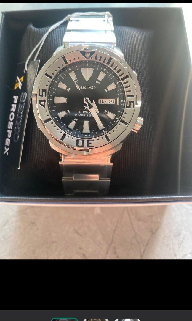 Seiko Prospex Tuna Steel SRPE85K1, Men's Fashion, Watches & Accessories ...