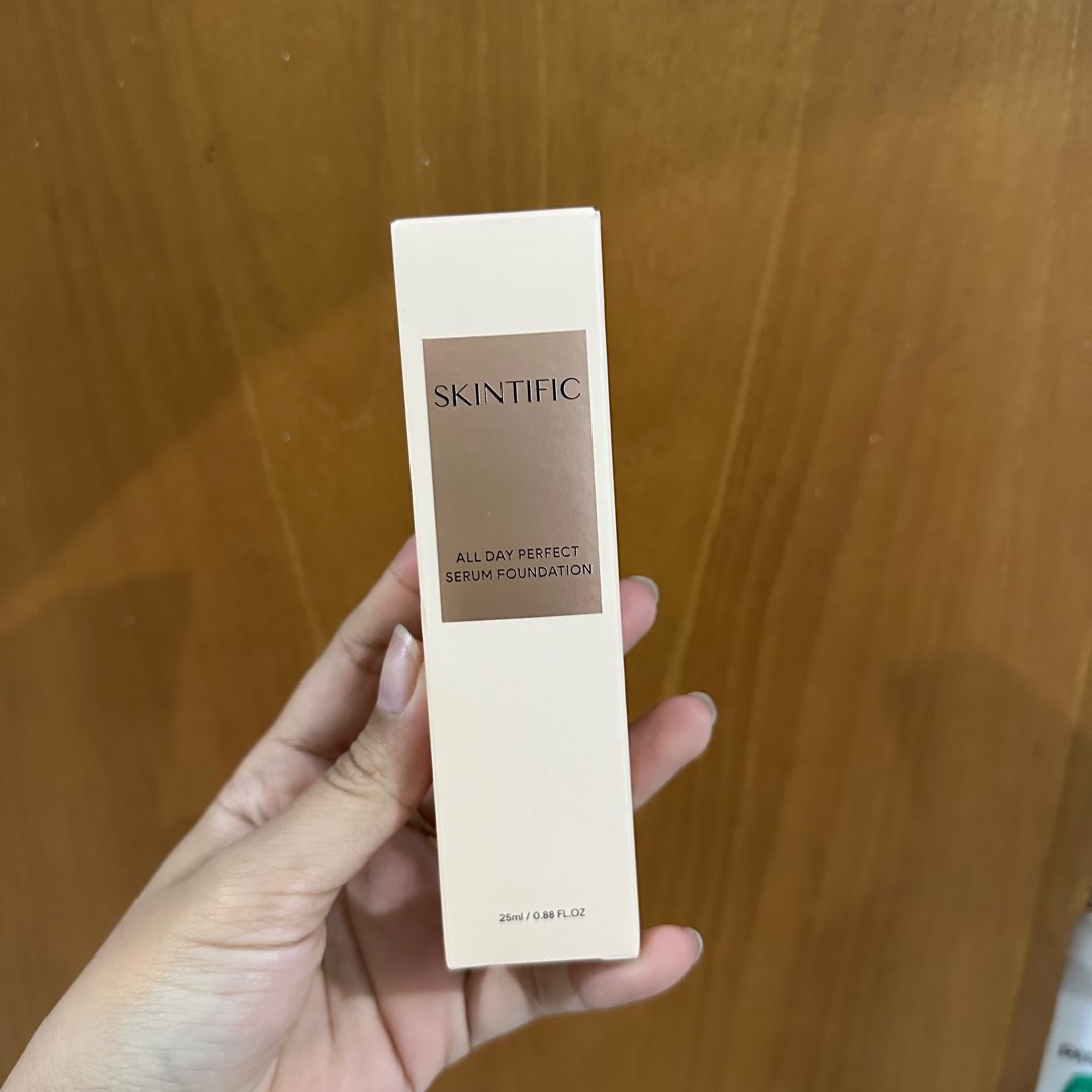skintific all day serum foundation SHADE BEIGE, Kesehatan & Kecantikan ...