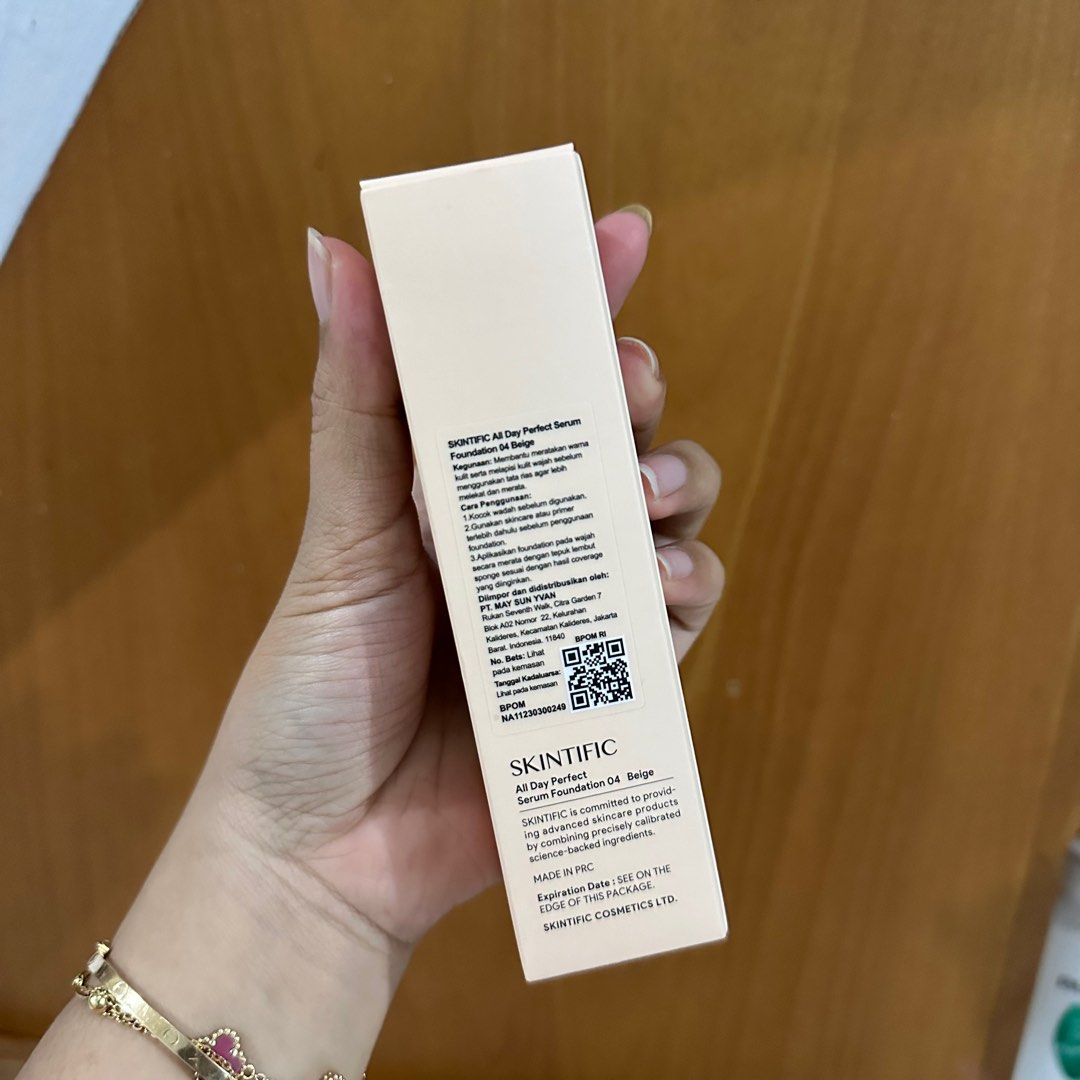 skintific all day serum foundation SHADE BEIGE, Kesehatan & Kecantikan ...