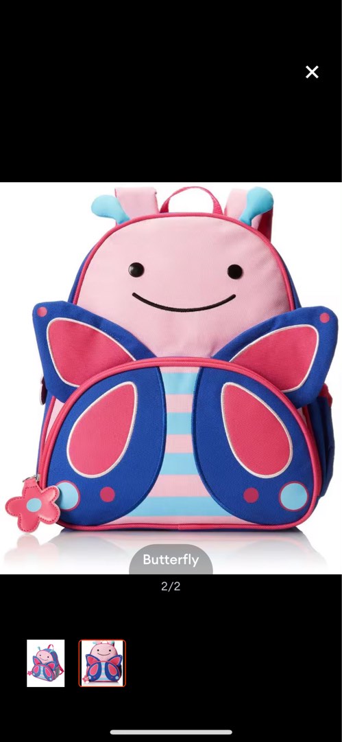 Skip Hop zoo little kid backpack butterfly bag, Babies & Kids, Babies ...