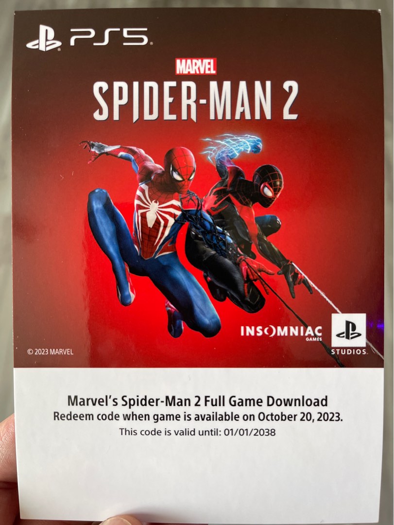 PS5 Spider-Man 2 Digital Game Code, Video Gaming, Video Games ...