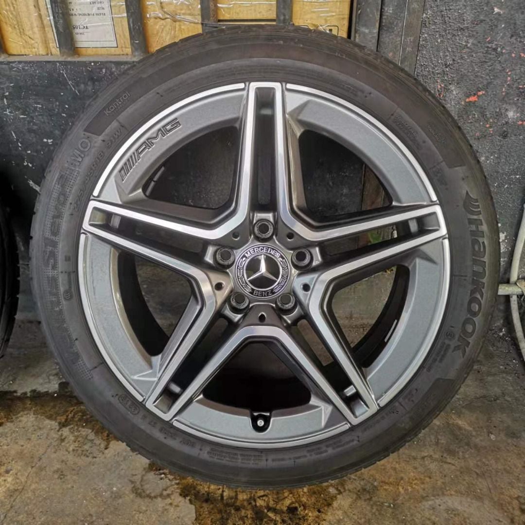 SPORT Rim MERCEDES ORI AMG 18" TYRE HANKOOK 80% W177 W176 W117 CLA250 ...