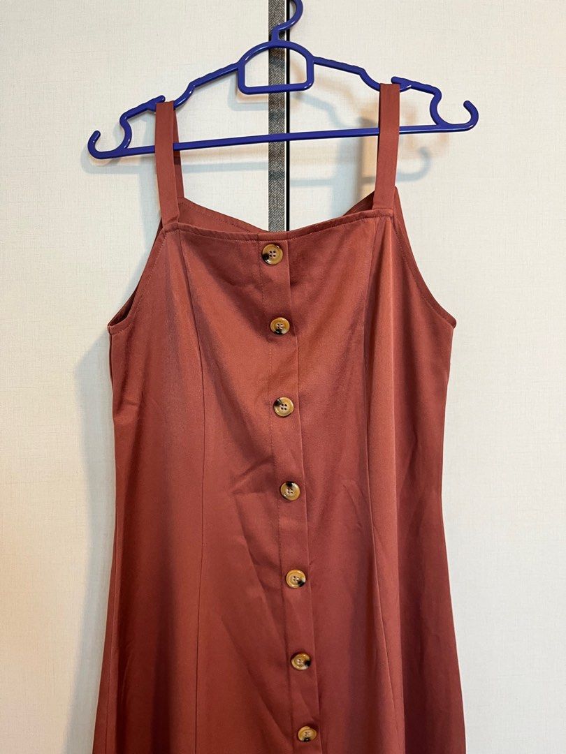SSD Terracotta Brick Red Dress, Women's Fashion, Dresses & Sets ...