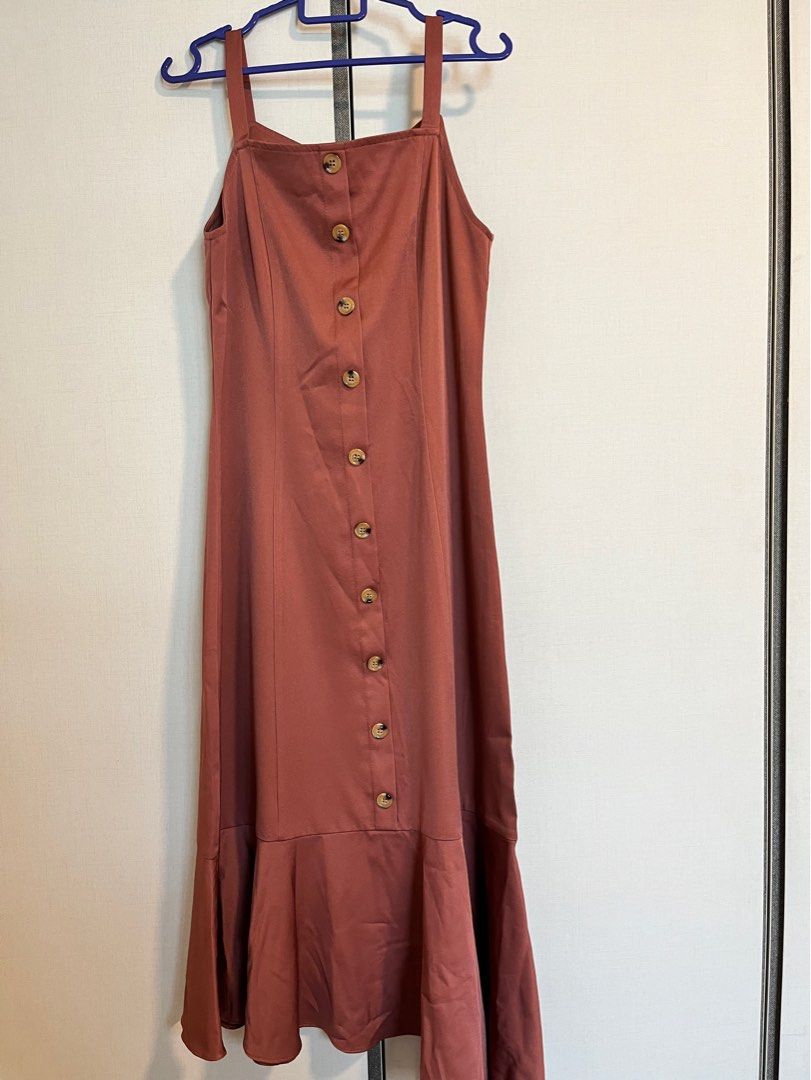 SSD Terracotta Brick Red Dress, Women's Fashion, Dresses & Sets ...