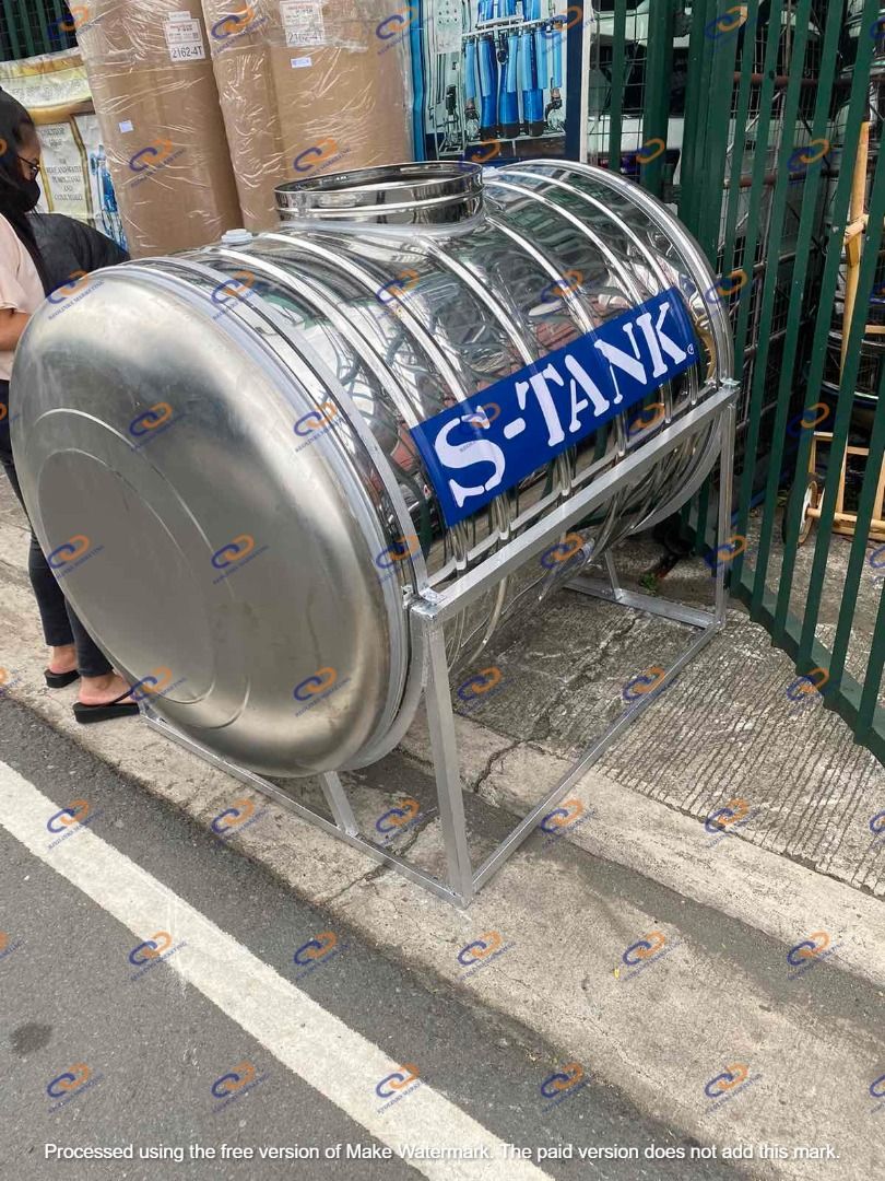 Stank Stainless Water Tank Horizontal 1000 Liters, Commercial ...