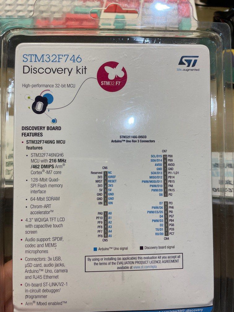 Stm32f7 Discovery Kit For Stm32f746 Mcu 開發板 手機及配件 電子周邊配件及產品 其他電子周邊配件