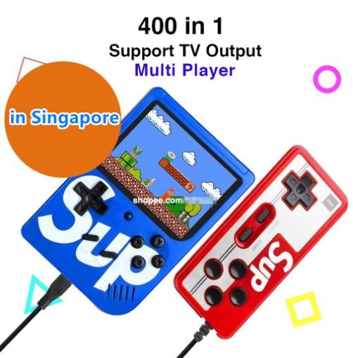 Sup 400 in 1 Retro Classic Handheld Game Box Portable Console with ...