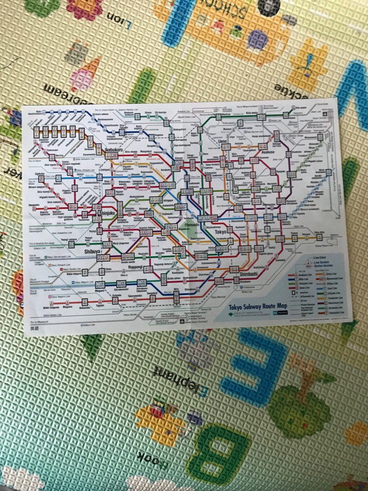 Tokyo MRT Map, Hobbies & Toys, Memorabilia & Collectibles, Stamps & Prints on Carousell