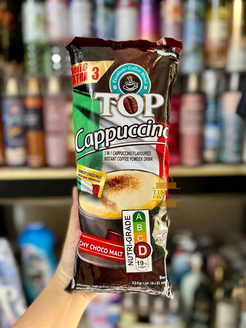 TOP CAPPUCCINO WITH CRUNCHY CHOCO MALT (9S X 25G), Food & Drinks ...
