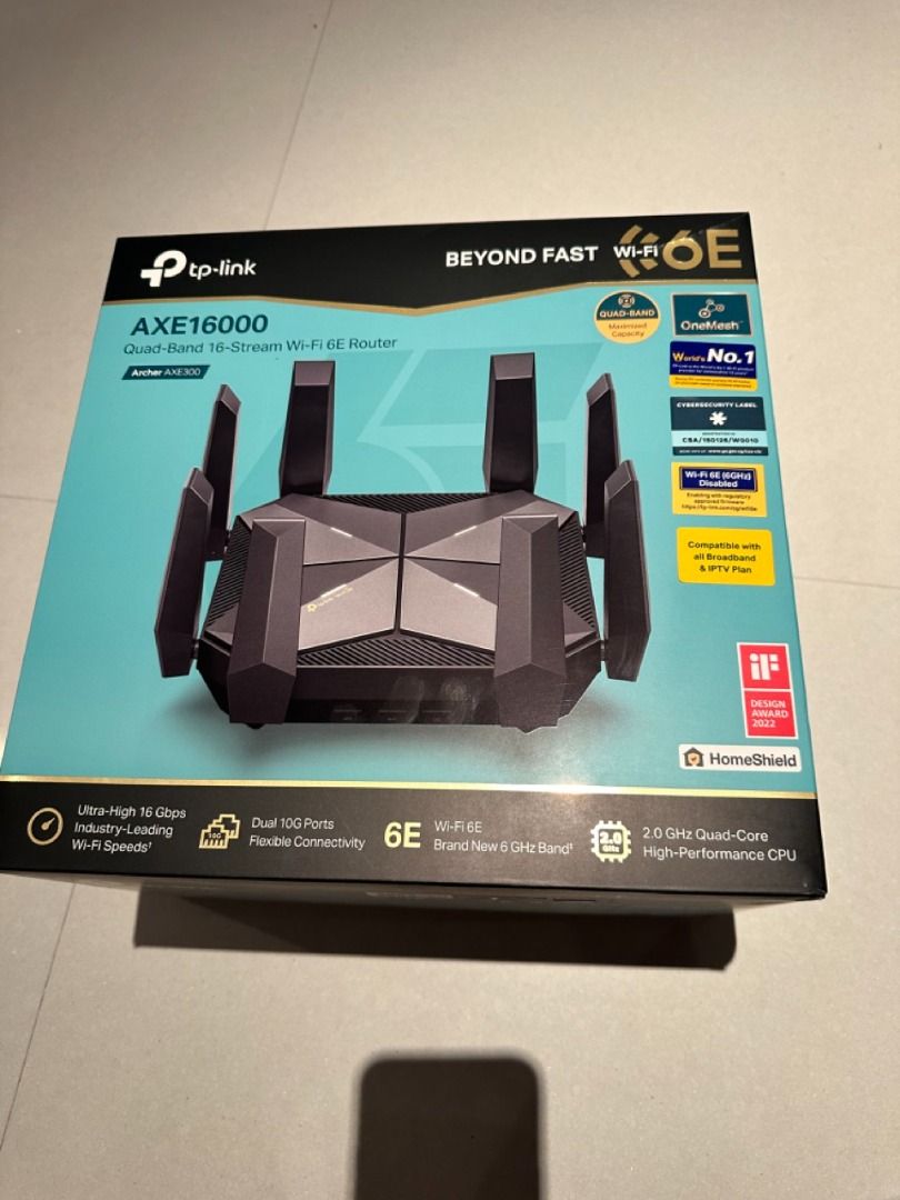Tp-link Archer AXE300 / AXE1600 / AXE16000 Quad-Band 16-Stream Wi-Fi 6E ...