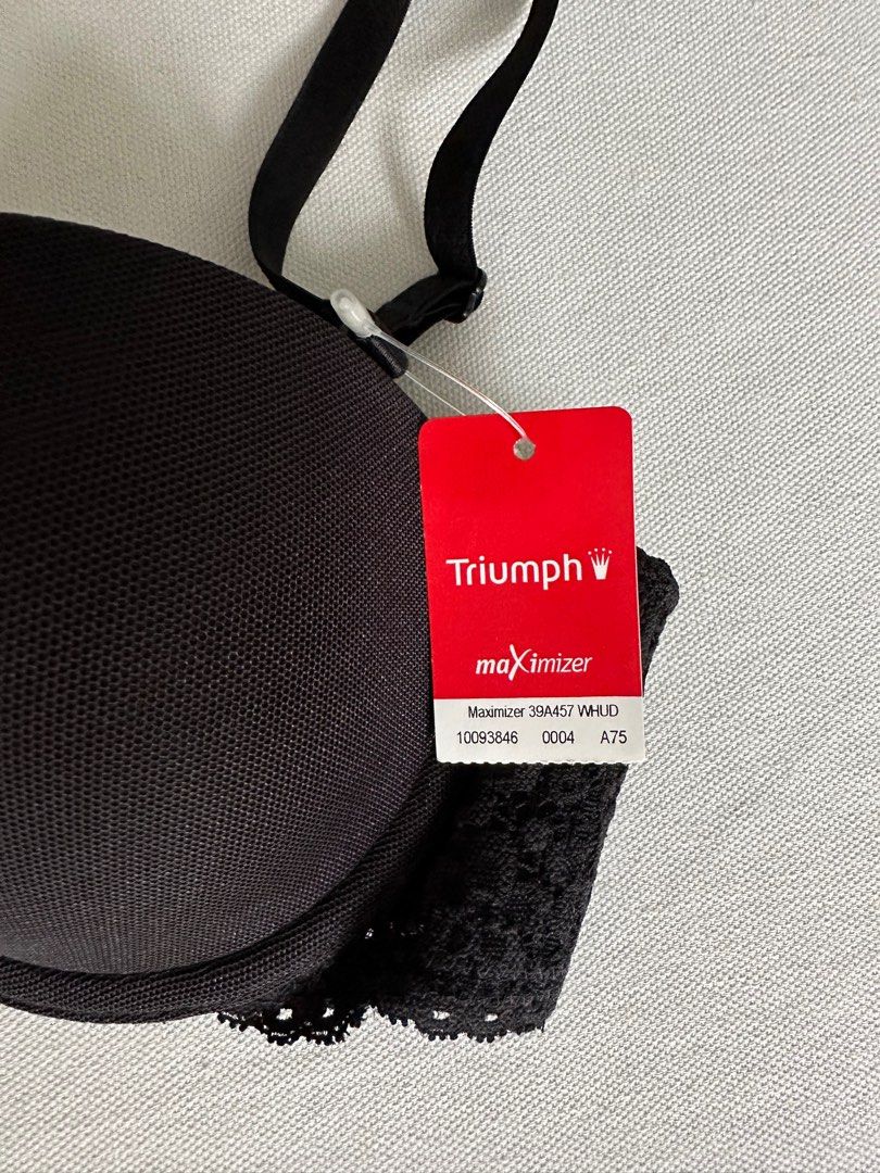 Triumph Maximizer bra black, Women's Fashion, Undergarments ...