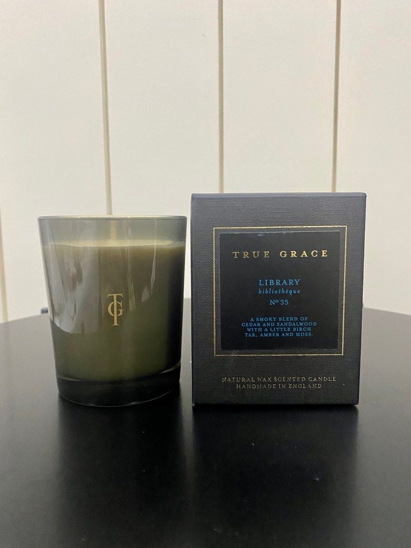 True Grace Library Candle 190g, Furniture & Home Living, Home Fragrance ...