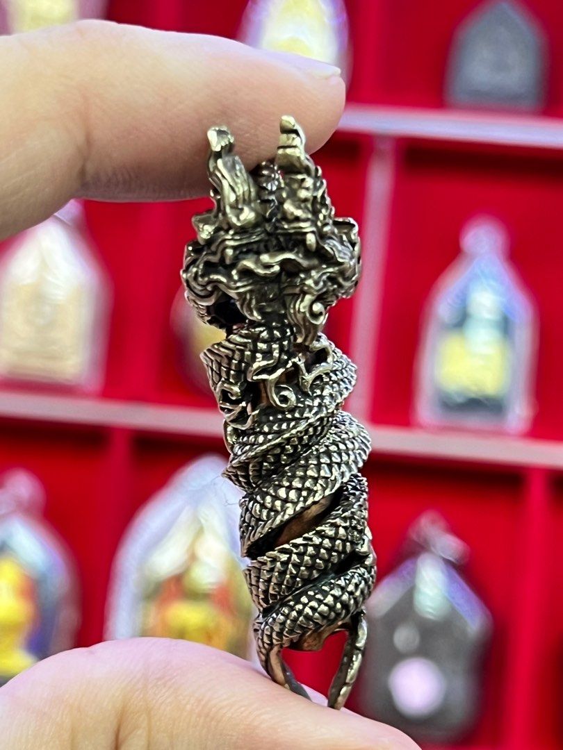 Twin Naga Water Dragon Takrut with 1 handwritten takrut LP Nian Blessed ...