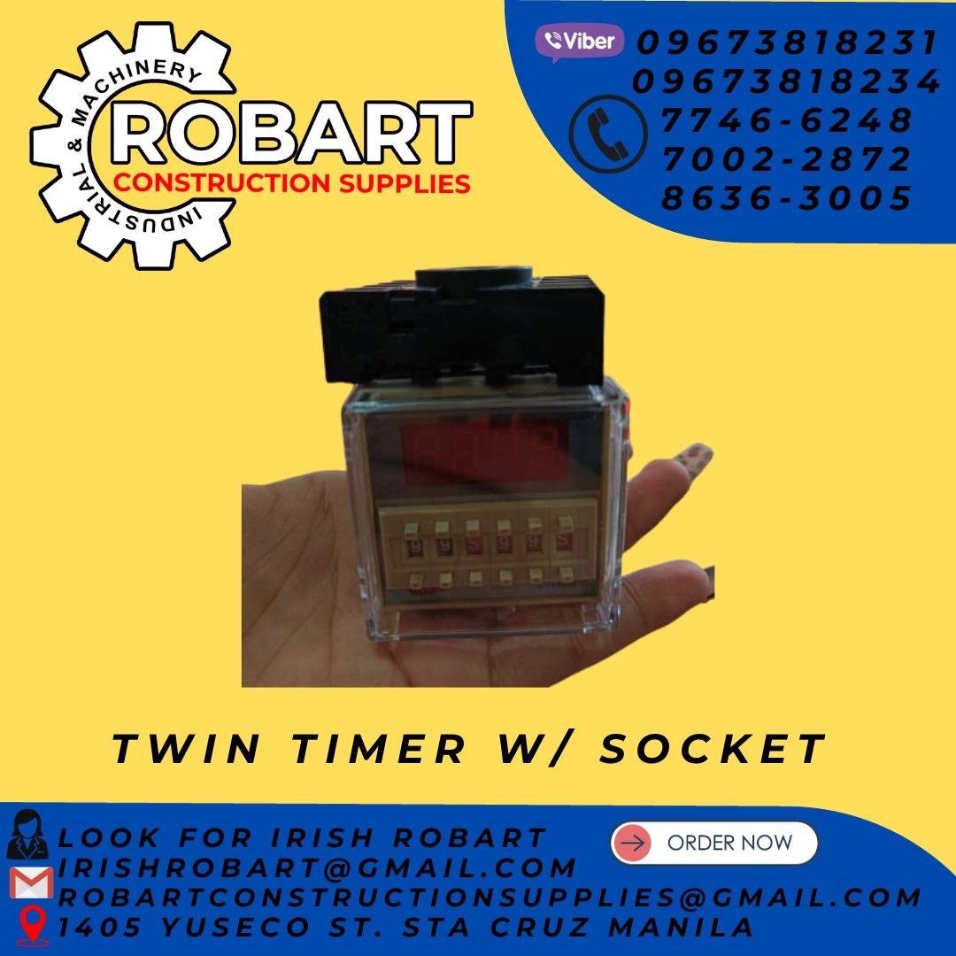 Twin timer w/ socket, Commercial & Industrial, Construction Tools ...
