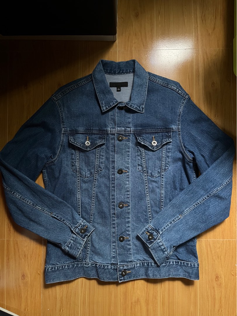 Uniqlo denim jacket men, Men's Fashion, Tops & Sets, Formal Shirts on ...