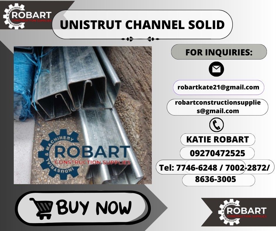 UNISTRUT CHANNEL SOLID, Commercial & Industrial, Construction Tools ...