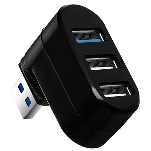 USB 3.0 3-Ports Rotatable Hub High Speed Portable Data Transfer ...