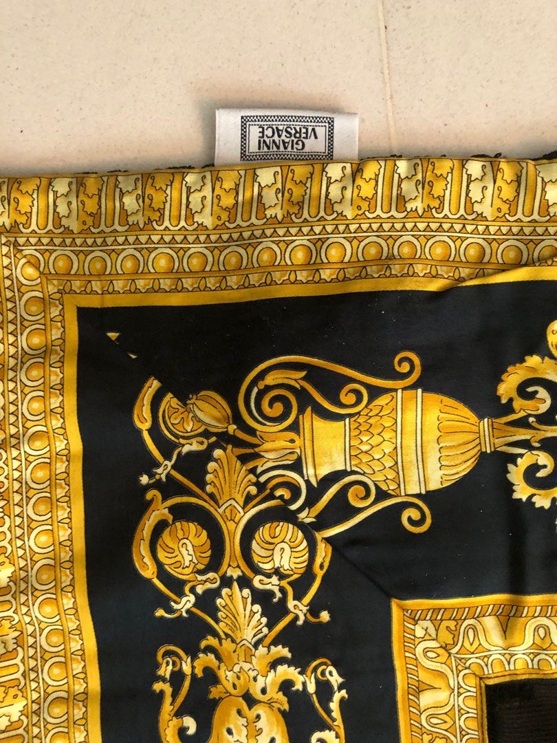 Versace Logo pattern baroque blanket, Luxury, Accessories on Carousell