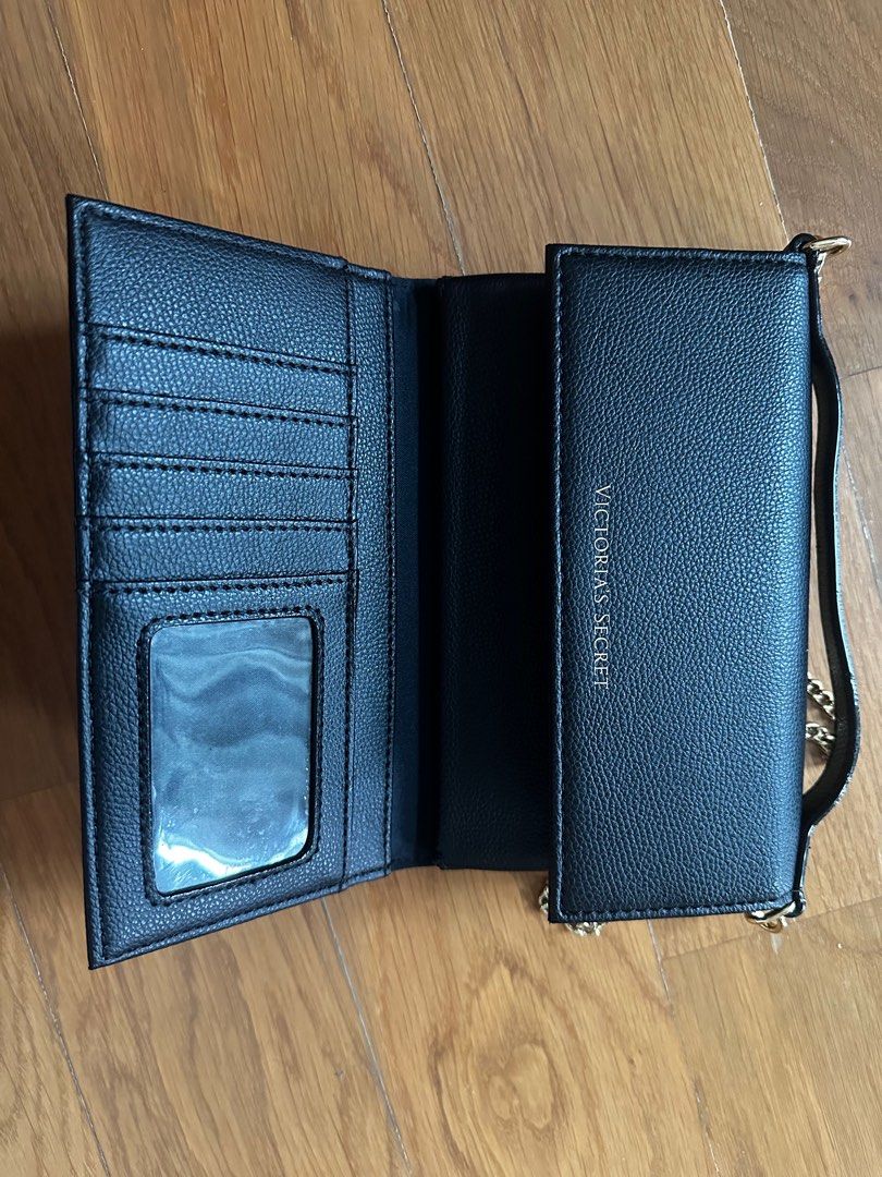 Victoria's Secret Wallet on Chain [Black], Women's Fashion, Bags ...