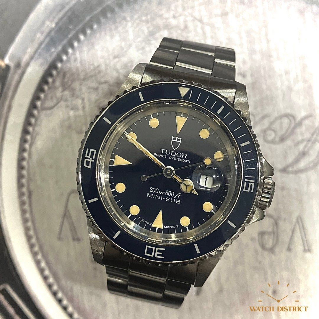 VINTAGE 1994 Tudor Mini Sub Blue Dial 73090, Luxury, Watches on Carousell