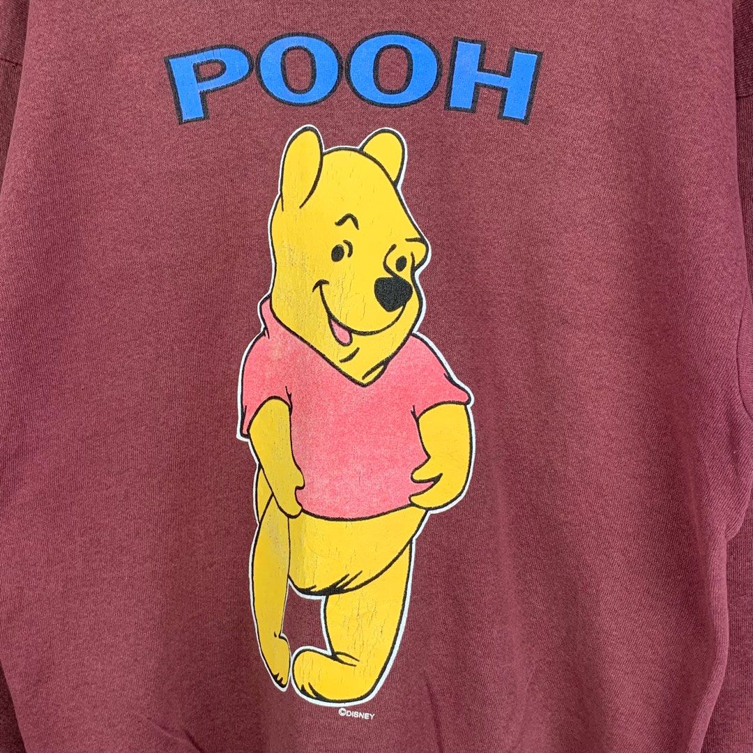 Vintage 90s winnie the pooh disney sweater crewneck, Fesyen Pria ...