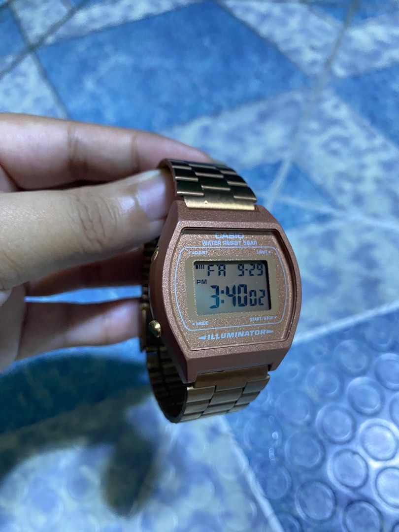Vintage B640 Rosegold Casio, Women's Fashion, Watches & Accessories ...