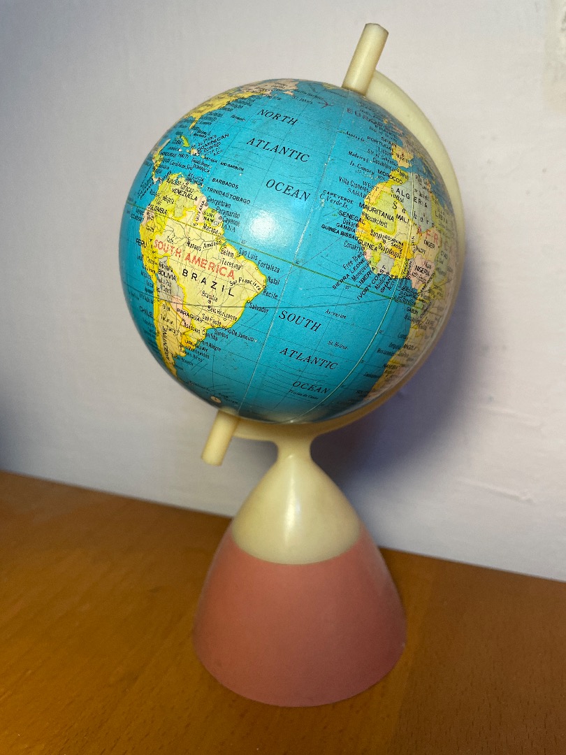 Vintage Spinning Globe World Atlas Map Made in Japan 1980s, Hobbies ...